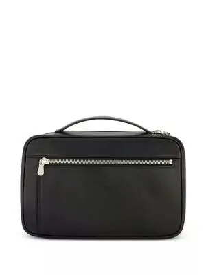Brunello Cucinelli Grain Leather Beauty Case - Black