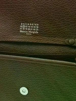 MAISON MARGIELA Leather Chain Wallet - Brown