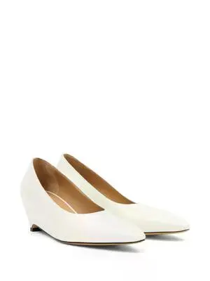 MAISON MARGIELA Heel-less Pointed-toe Pumps - Neutrals