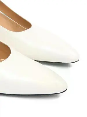 MAISON MARGIELA Heel-less Pointed-toe Pumps - Neutrals