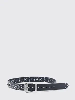 GOLDEN GOOSE Embellished Leather Belt - Black