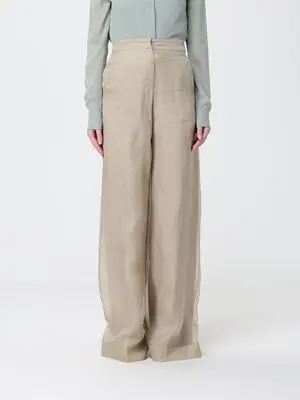 Max Mara Silk Flared Trousers - Sand