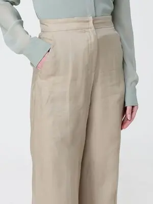 Max Mara Silk Flared Trousers - Sand