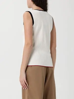 Max Mara Viscose Knit Top - White