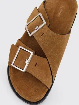 ALOHAS Suede Alba Mule Sandals - Leather