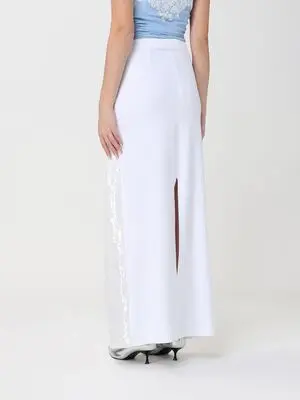 Moschino Sequined Cotton Blend Long Skirt