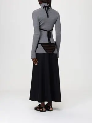 Moschino Turtleneck Knit Top With Bikini Briefs