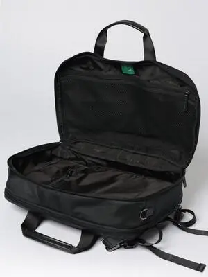 Emporio Armani Modular Backpack In Recycled Nylon With Metallic Logo