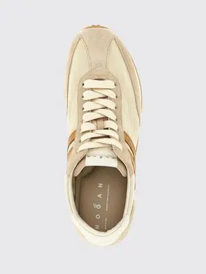 Hogan Athletic Suede And Nylon Lace-up Sneakers - Brown