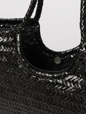 Dragon Diffusion Woven Shoulder Bag - Black