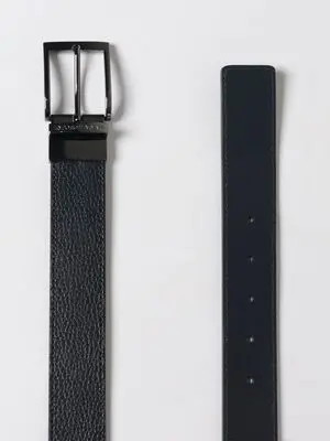 Emporio Armani Leather Belt - Blue