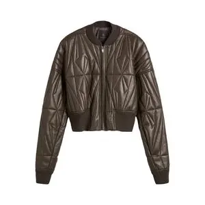 Rick Owens X Moncler Geocamo Cropped Jacket 'dark Dust - Brown