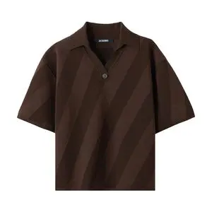 Jacquemus Le Polo Maille Berlingot 'dark - Brown