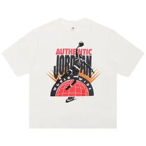 JORDAN Sail/infrared' Tee - White