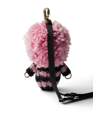 Prada Soft Robot Knit Keychain Charm