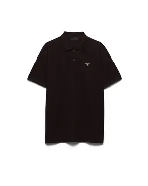 Prada Piqué Polo Hirt - Black