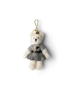 Prada Teddy Key Ring Charm - White