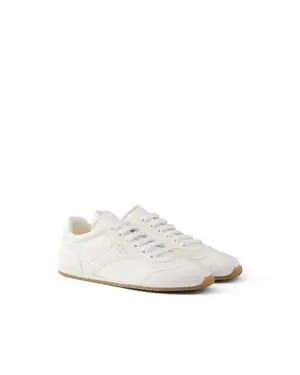 Prada Nappa Leather Sneakers - Neutral