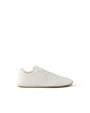 Prada Nappa Leather Sneakers - Neutral