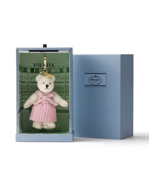 Prada Teddy Bear Keychain Charm
