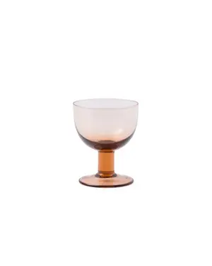 Prada Set Of Two Crystal Water Glasses Plinth - Brown