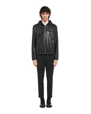 Prada Reversible Nappa Leather And Re-nylon Jacket