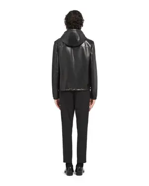 Prada Reversible Nappa Leather And Re-nylon Jacket