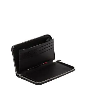 Prada Saffiano Leather Zip Around Wallet