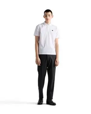 Prada Piqué Polo Shirt - White