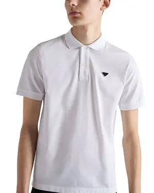 Prada Piqué Polo Shirt - White