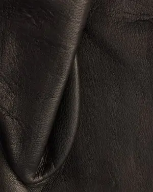 Prada Nappa Leather And Mélange Knit Gloves - Brown