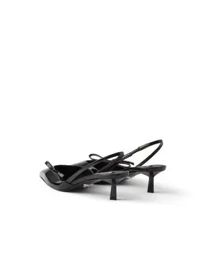 Prada Patent Leather Slingback Pumps