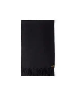 Prada Silk And Cashmere Scarf - Black