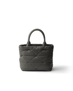 Prada Small Padded Re-nylon Tote - Grey