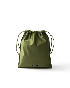 Prada Wish Silk Duchesse Pouch - Green