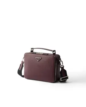 Prada Brique Medium Saffiano Leather Bag