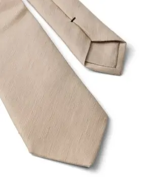 Prada Silk And Linen Tie