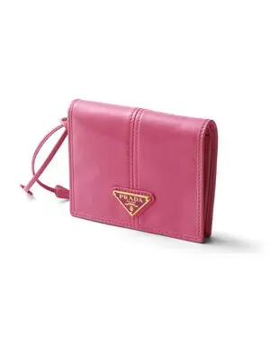 Prada Small Leather Wallet - Pink