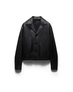 Prada Nappa Leather Jacket - Black