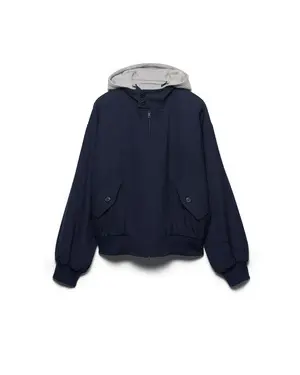 Prada Hooded Wool Jacket