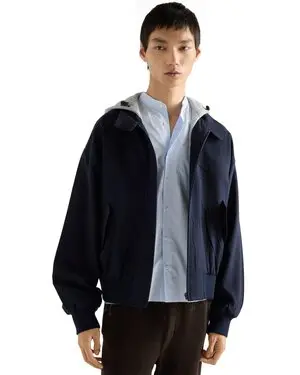 Prada Hooded Wool Jacket