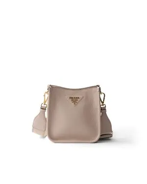 Prada Mini Leather Shoulder Bag - Pink