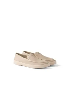 Prada Fabric Loafers - Neutral