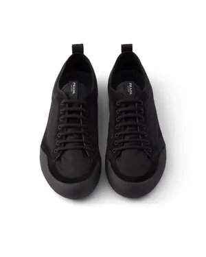 Prada Speedrock Re-nylon And Suede Sneakers
