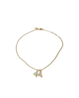 Prada Enameled Metal Necklace - Gold/silver