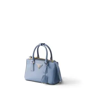 Prada Galleria Mini Saffiano Leather Bag - Blue