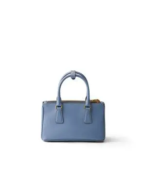 Prada Galleria Mini Saffiano Leather Bag - Blue