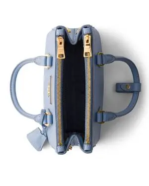 Prada Galleria Mini Saffiano Leather Bag - Blue
