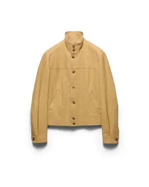Prada Nappa Leather Jacket - Yellow