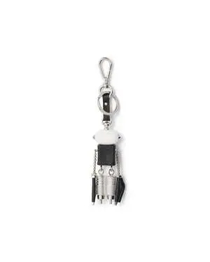 Prada Robot Saffiano Leather Keychain Charm